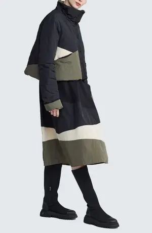 LUUKAA Delora Cropped Panel Coat