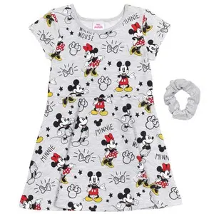 Disney Skater Dress & Scrunchie Set - Minnie Mouse Gray