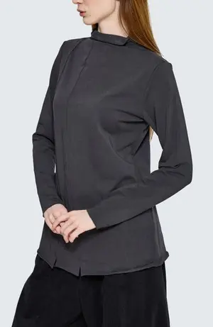 LUUKAA Nyx Structured Turtleneck Blouse - Mink Color