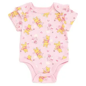 Disney Bodysuit, Shorts, And Headband Set - Winnie The Pooh Pink