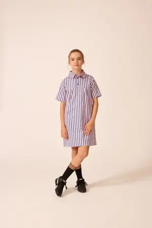 THE SUNDAY COLLECTIVE Striped Shirtdress