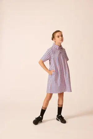 THE SUNDAY COLLECTIVE Striped Shirtdress