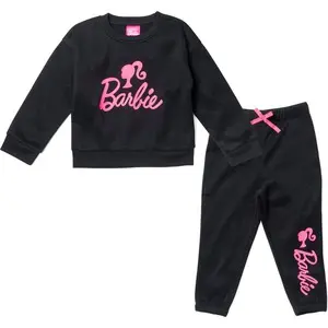 BARBIE French Terry Sweatshirt And Pants Set - Black