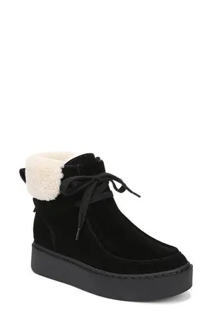 Genuine Shearling Platform Booties
