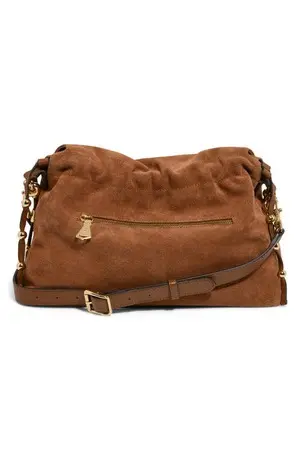 AIMEE Lennon Convertible Crossbody Bag - Chestnut Suede