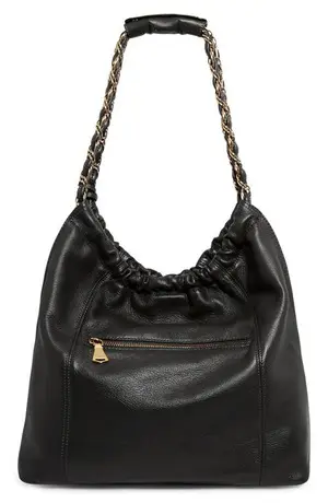 AIMEE Large Lennon Shoulder Bag - Black