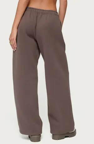 EDIKTED Logo Wide-leg Sweatpants