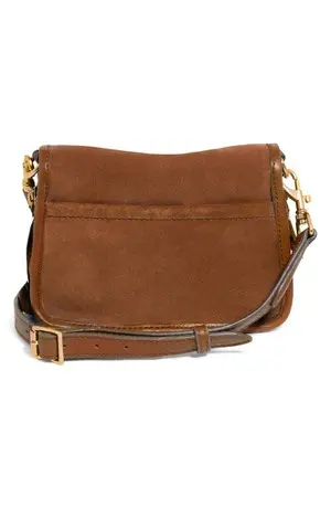 AIMEE Mini Great Escape Suede Crossbody Bag - Chestnut Suede