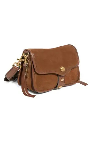 AIMEE Mini Great Escape Suede Crossbody Bag - Chestnut Suede
