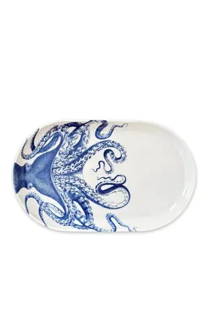 CASKATA Lucy Large Coupe Oval Platterporcelain - Blue