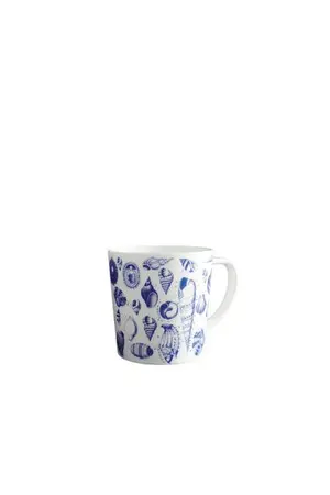 CASKATA Shells Mug Porcelainset 4 - Blue
