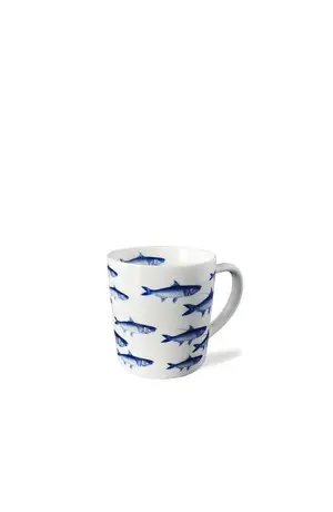 CASKATA School Of Fish Mug Porcelainset 4 - Blue