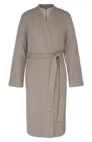 SAVAGE X FENTY Fleece Midlength Robe - Mink Brown Heather