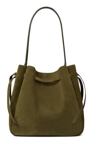 Tory Burch Romy Suede Bucket Bag - Leccio