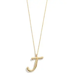 Baublebar Script Initial Pendant Necklace - Gold J