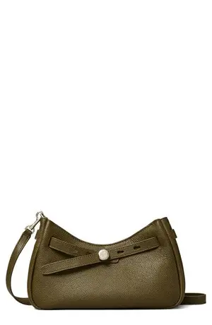 Tory Burch Romy Zip Top Leather Crossbody Bag - Leccio
