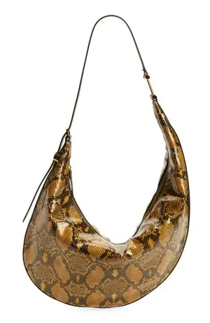 Marni Small Dot Python Print Hobo Bag