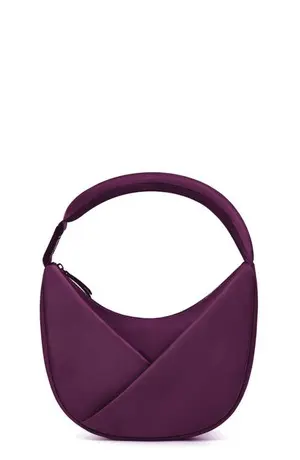 LUX AND NYX Origami Crescent Handbag - Wine