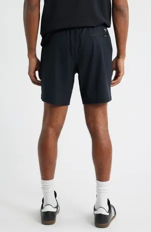 SANTO STUDIO Tempo Tonal Tech Performance Drawstring Shorts