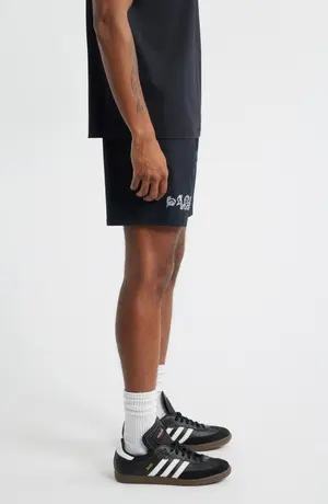 SANTO STUDIO Tempo Tonal Tech Performance Drawstring Shorts