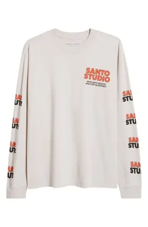 SANTO STUDIO Finish Line Long Sleeve Graphic T-shirt