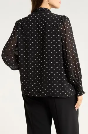 SUGARLIPS Rosaly Bow Print Top