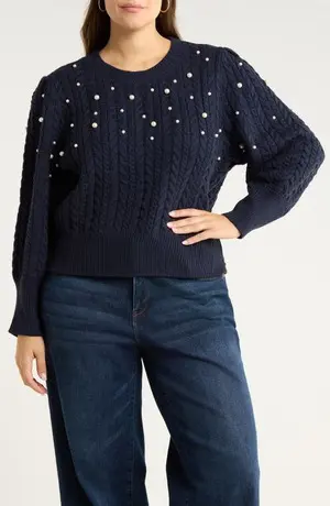 SUGARLIPS Toxey Cable Stitch Sweater