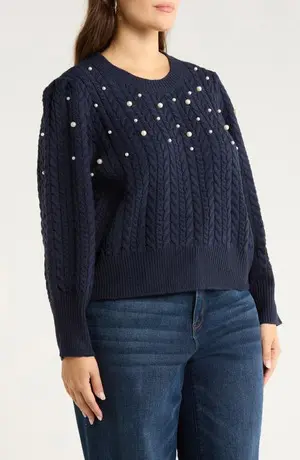 SUGARLIPS Toxey Cable Stitch Sweater