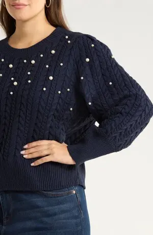 SUGARLIPS Toxey Cable Stitch Sweater