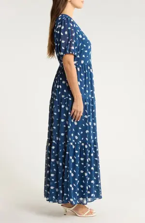 SUGARLIPS Elodie Dot Print Maxi Dress