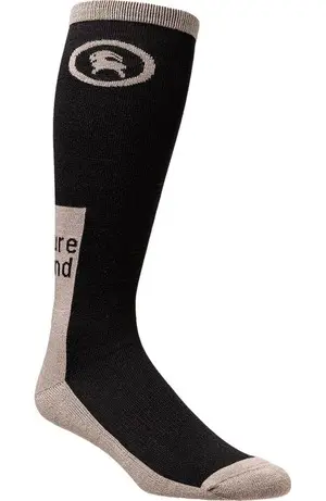 BACKCOUNTRY Venture Beyond Merino Blend Ski Socks - Black/fallen Rock