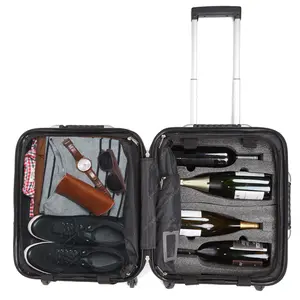 VINGARDEVALISE Petite 8-bottle Wine Suitcase - Black