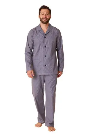 THE CAT'S PAJAMAS Luxe Pima Pajama - Charleston Navy