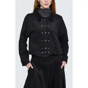 LUUKAA Umbra Cropped Structured Jacket
