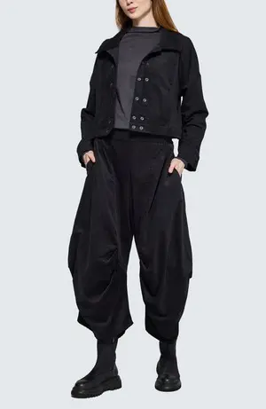 LUUKAA Umbra Cropped Structured Jacket