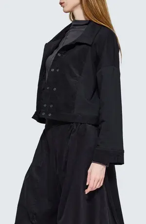 LUUKAA Umbra Cropped Structured Jacket