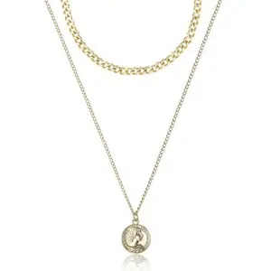 Jessica Simpson Layered Pendant Necklace - Gold