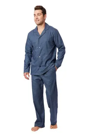THE CAT'S PAJAMAS Flannel Pajama Set - Lisbon