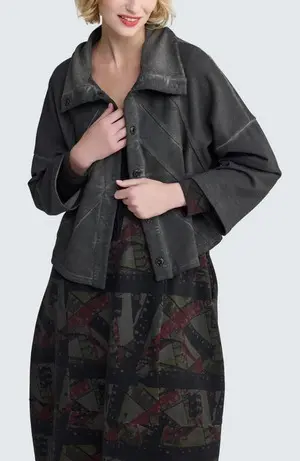 LUUKAA Cropped Sculptural Jacket