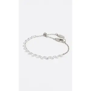 Bimba Y Lola Heart Crystals Bracelet - Silver