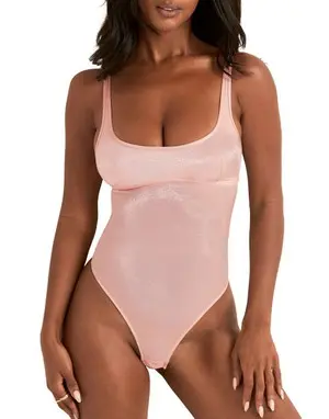 ADORE ME Darby Bodysuit Lingerie - Medium Beige