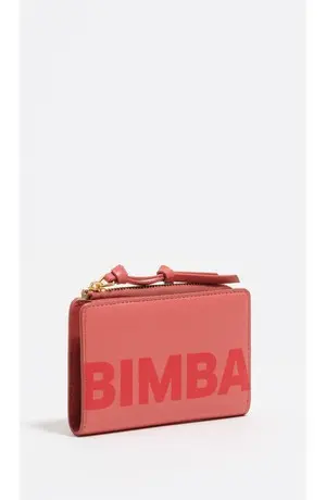 Bimba Y Lola Leather Purse With Engraved Logo - Chewing Gum Pink