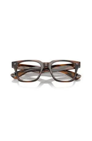 Oliver Spencer 51mm Rectangle Eyeglasses - Brown