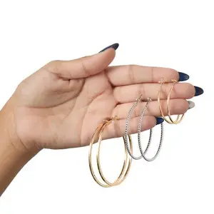 Jessica Simpson Hoop Earring Set