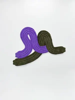 FORM & SEEK Entwine Rug Green + Purple - Green+purple