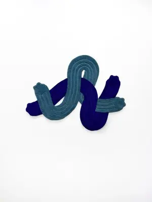 FORM & SEEK Entwine Rug Blue + Mint - Blue+mint