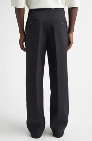 Jacquemus Le Pantalon Citta Pleated Stretch Wool Pants