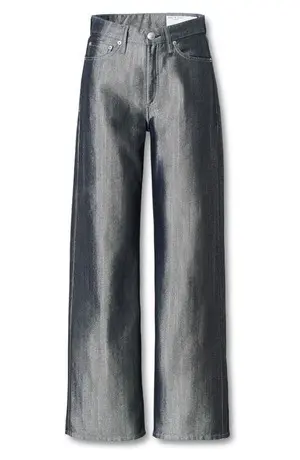 Rag & Bone Logan Coated Wide Leg Jeans