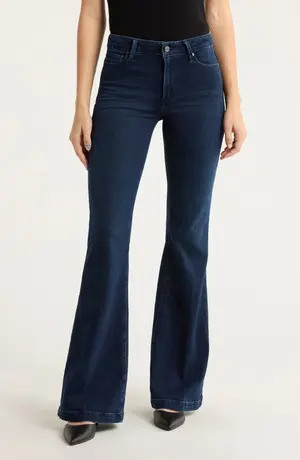 PAIGE Genevieve High-Waist Bootcut Jeans