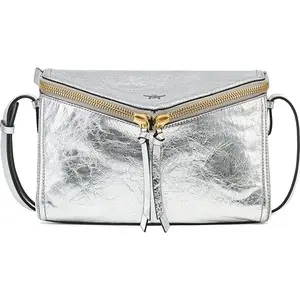 Mcm Diamant 3d Shoulder Bag - Silver